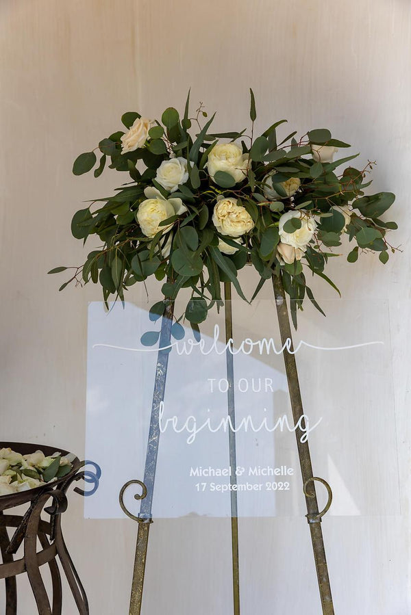 A2 Vinyl Perspex Welcome Sign – The DIY Box SA