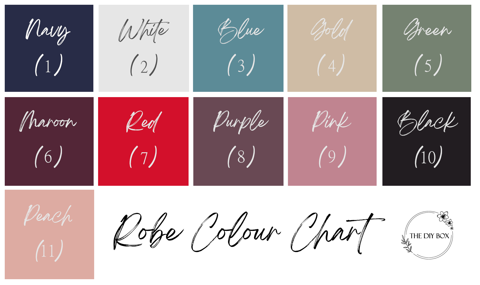 Standard Satin Robes – The DIY Box SA